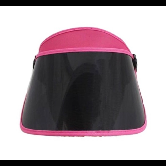 Accessories | Pink Sun Visor Face Shield Mask Block Uv | Poshmark